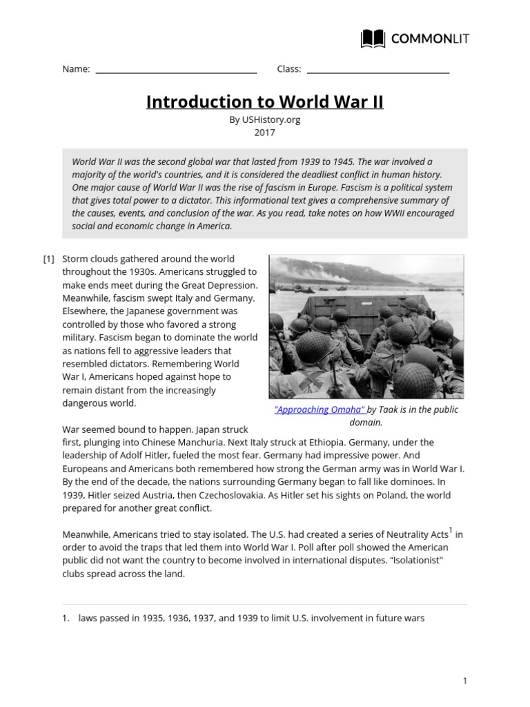 introduction to world war ii | PDF | Allies Of World War II | World War II