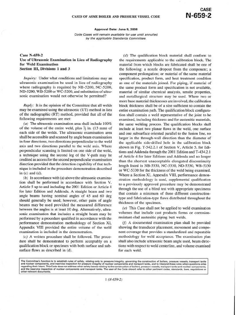 Code Case N-659-2 | PDF