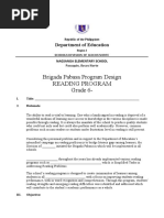 Implemention Plan On School Reading Program | PDF | Reading ...