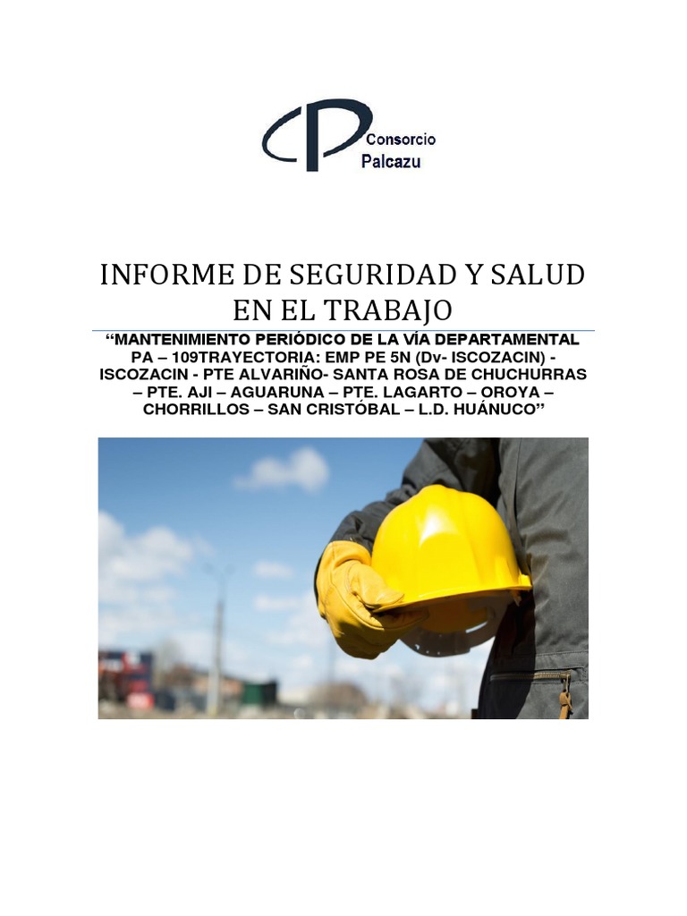 Informe de Seguridad 1 | PDF | Riesgo | Seguridad y salud ocupacional