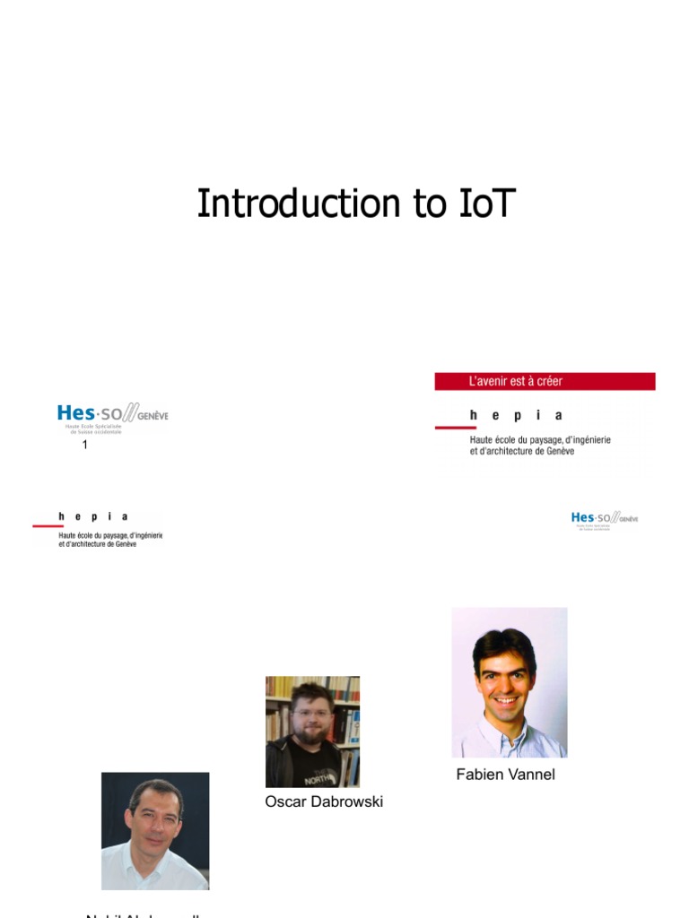 Introduction IoT 2018 2019 | PDF