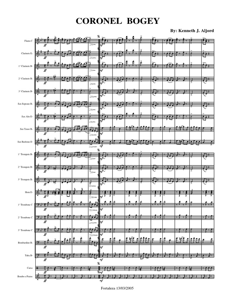 Dobrado Coronel Bogey | PDF
