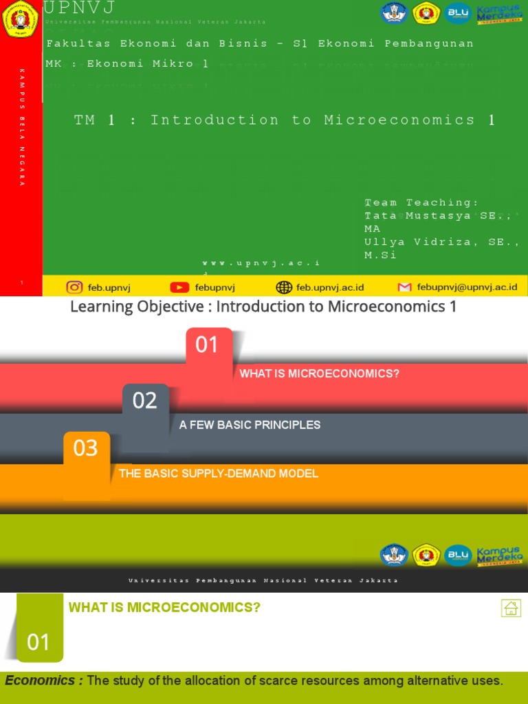 Tm 1 Introduction To Microeconomics 1 Pdf Economics Prices