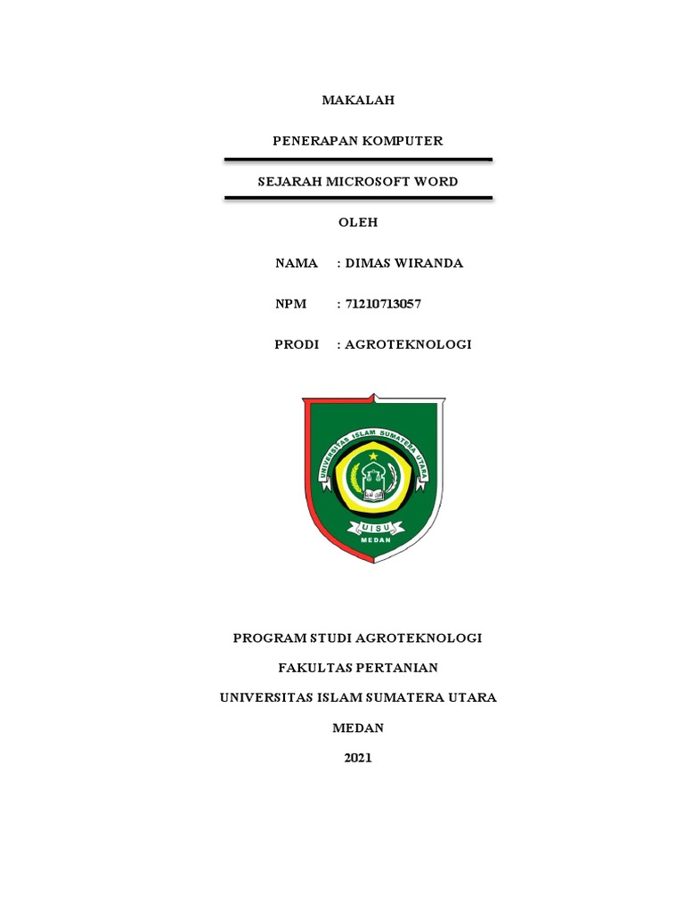 Sejarah Perkembangan Microsoft Word | PDF | Komputer | Teknologi & Rekayasa