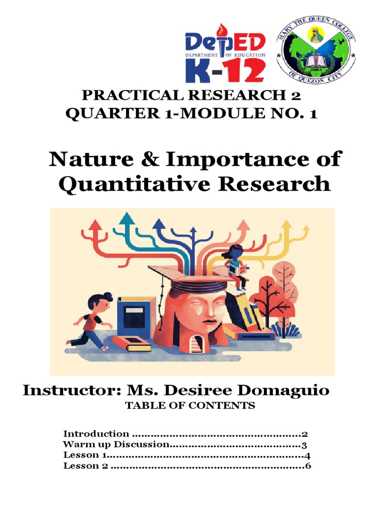 Practical Research 2 Module 1 Quarter 1 | PDF | Statistics ...
