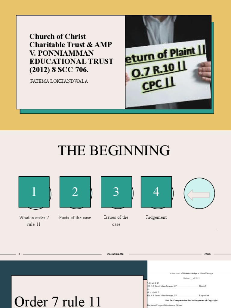 Legal Analysis: Order 7 Rule 11 | PDF | Lawsuit | Federal Rules Of ...