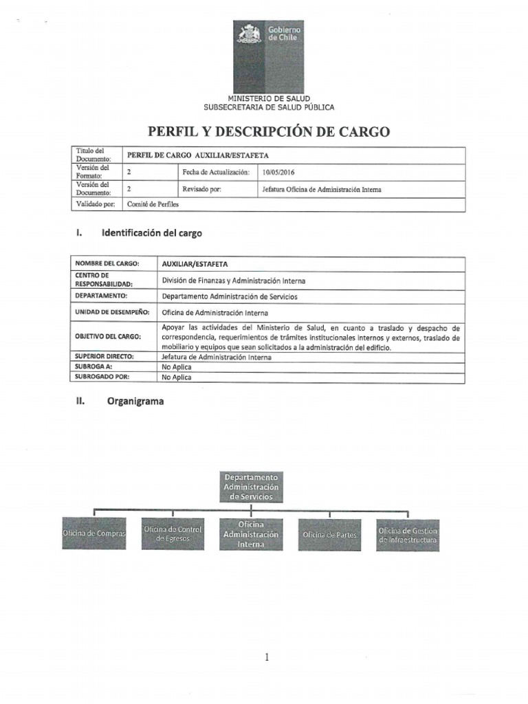 Perfil de Cargo | PDF