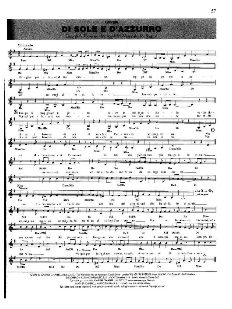 Giorgia - Di Sole e D'azzurro | PDF