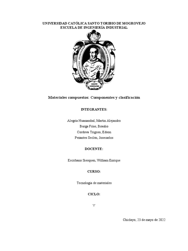 Materiales Compuestos - G8 | PDF | Material compuesto | Fibras