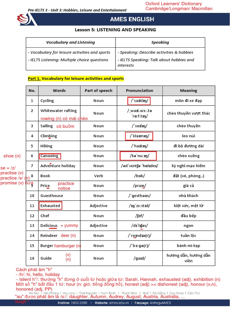 Learning Guide U3 Lesson 5 | PDF