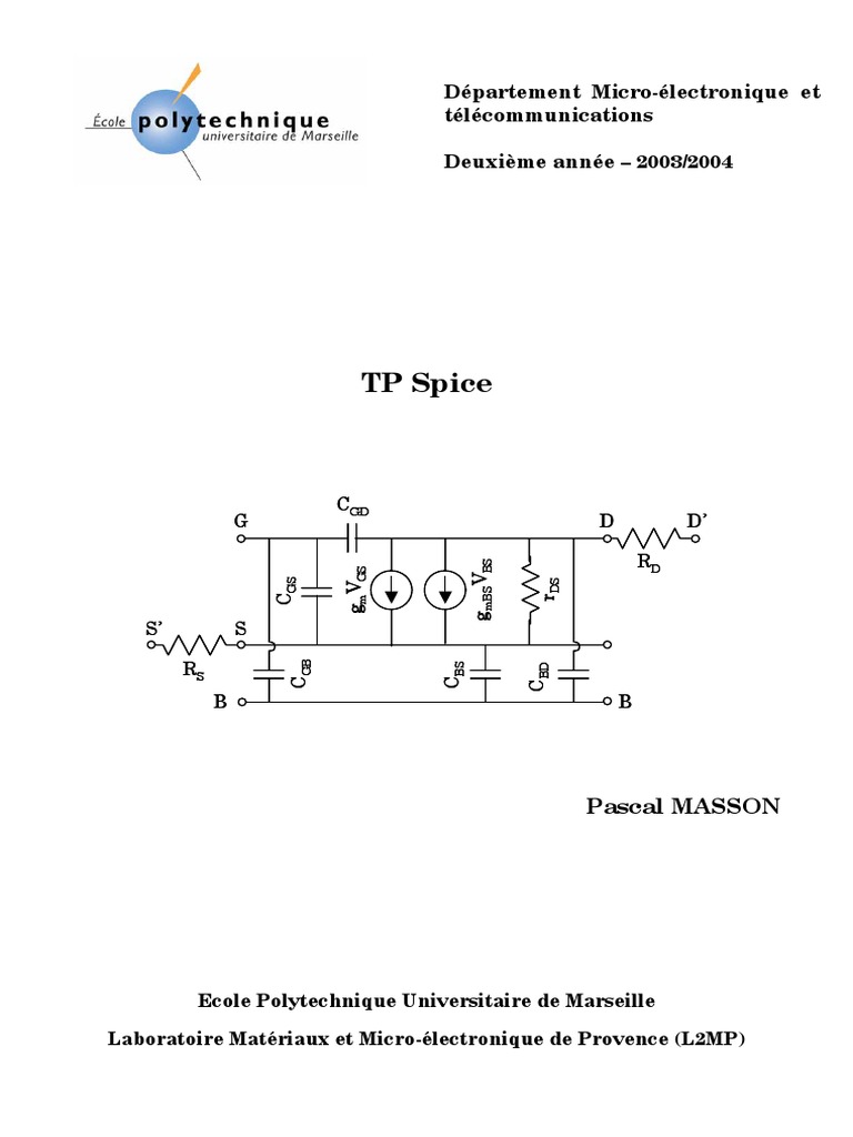 Initiation au logiciel SPICE | PDF | Ordinateurs