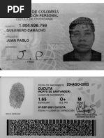 Cedula Alexander | PDF