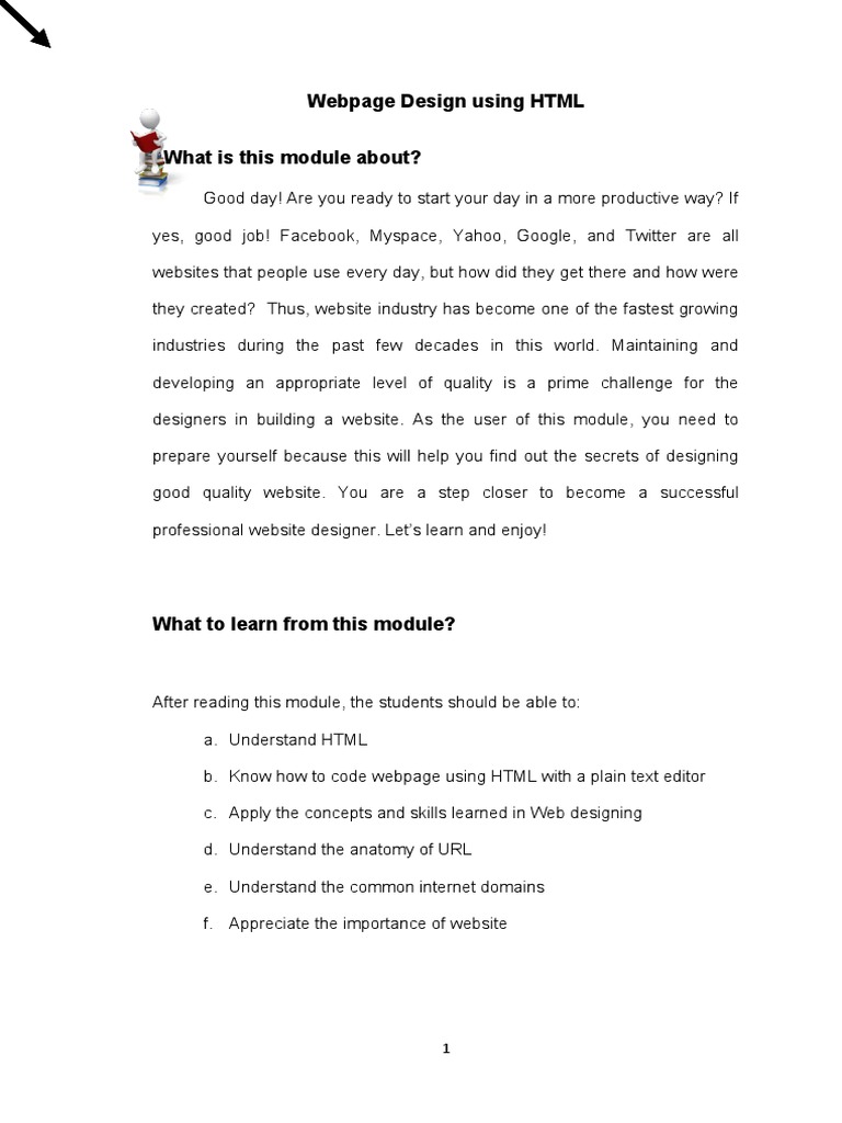 Webpage Design MODULE | PDF | World Wide Web | Internet & Web