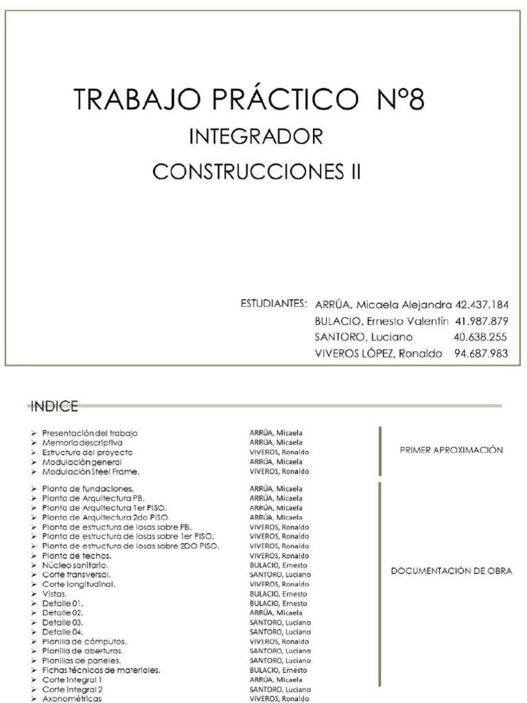 Tp8 Entrega Final Comprimido g3 | PDF | Hormigón