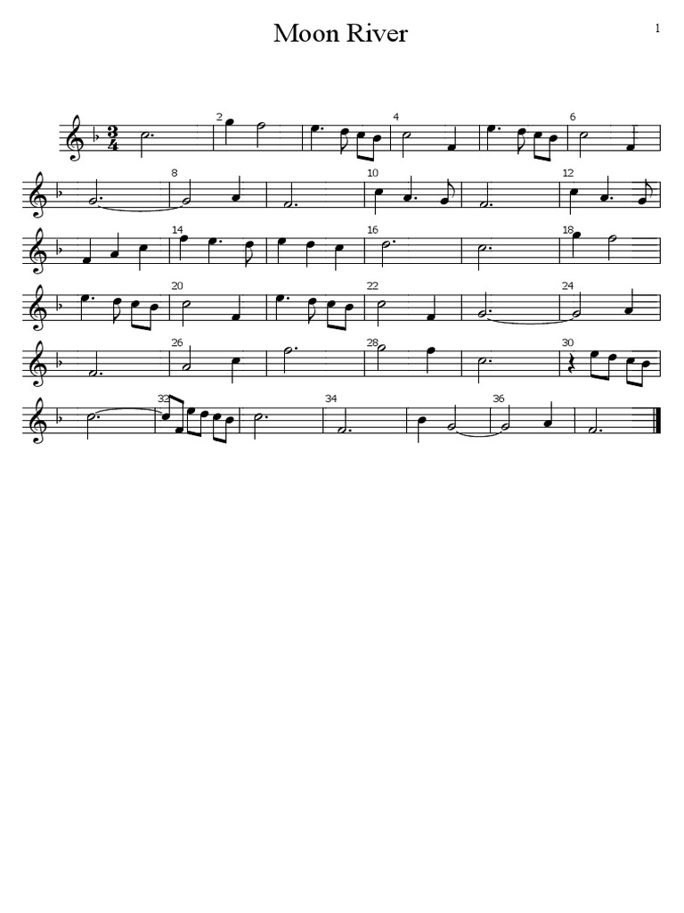 Moon River | PDF