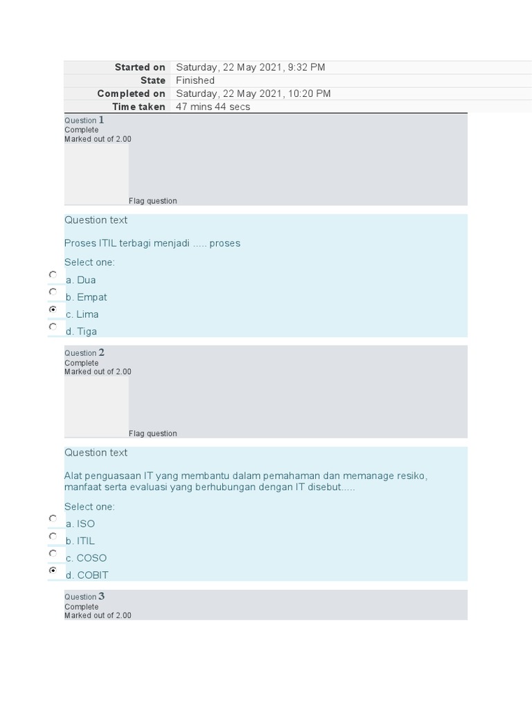 Kuis 2 | PDF | Bisnis | Komputer