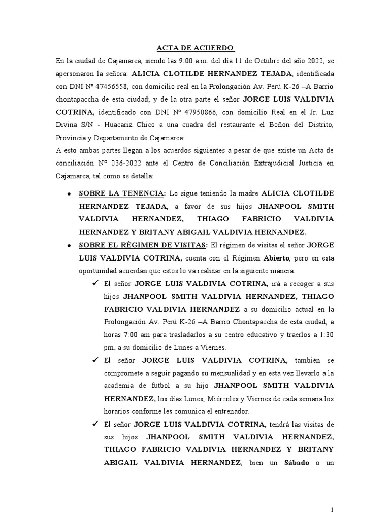 Modelo De Oficio Presenta Acta De Acuerdo Pdf/documento De Oficio