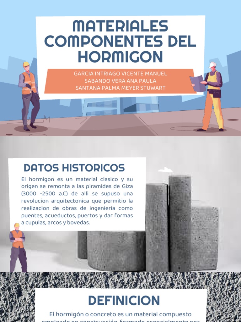 Materiales Componentes Del Hormigon | PDF