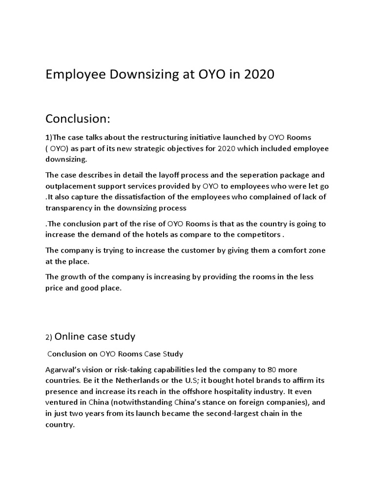 Case Study Conclusion | PDF