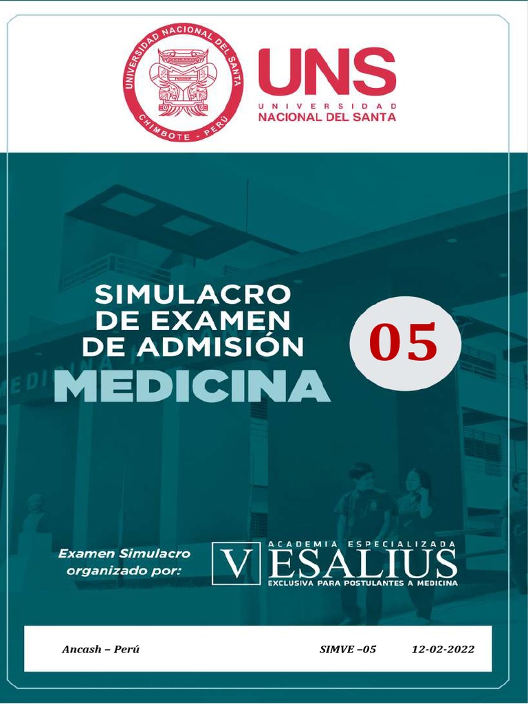 Simulacro 05 - Medicina - Chimbote (En Formato) | PDF | Reforzamiento ...