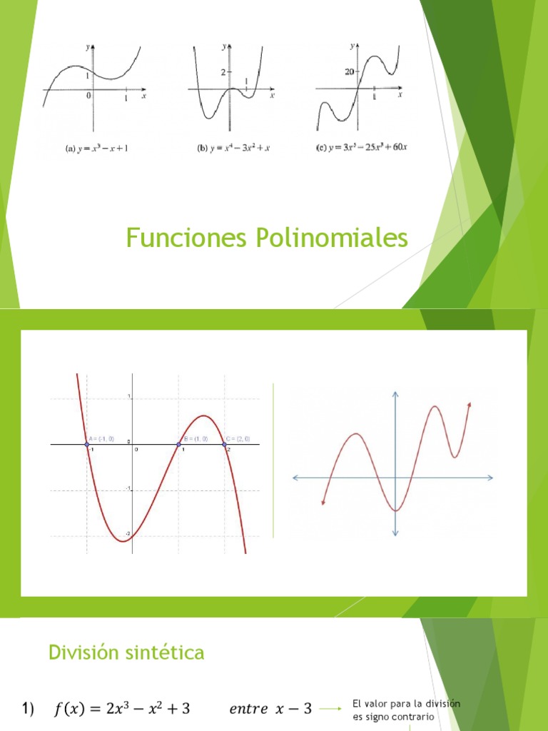 Funciones Polinomiales | PDF | Álgebra | Matemáticas Aplicadas