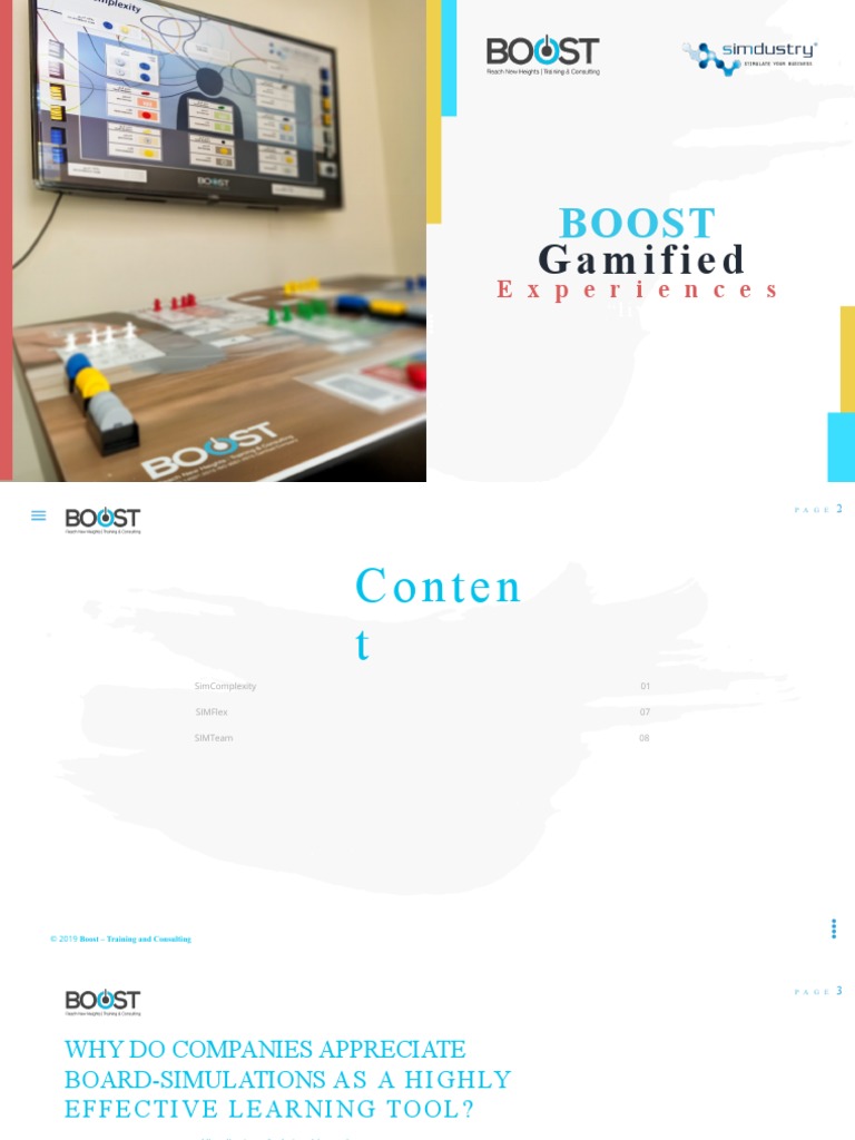 Boost SIM Industry Gamification | PDF | Simulation | Consultant