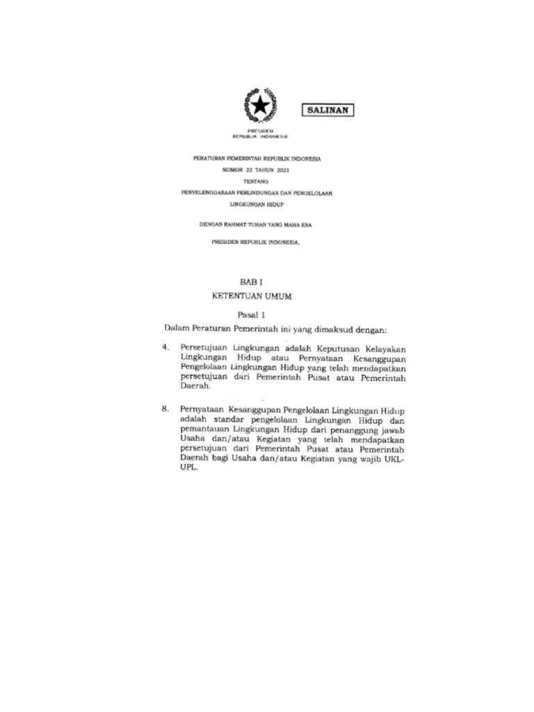 Pp 22 Tahun 2021 Pdf Pdf