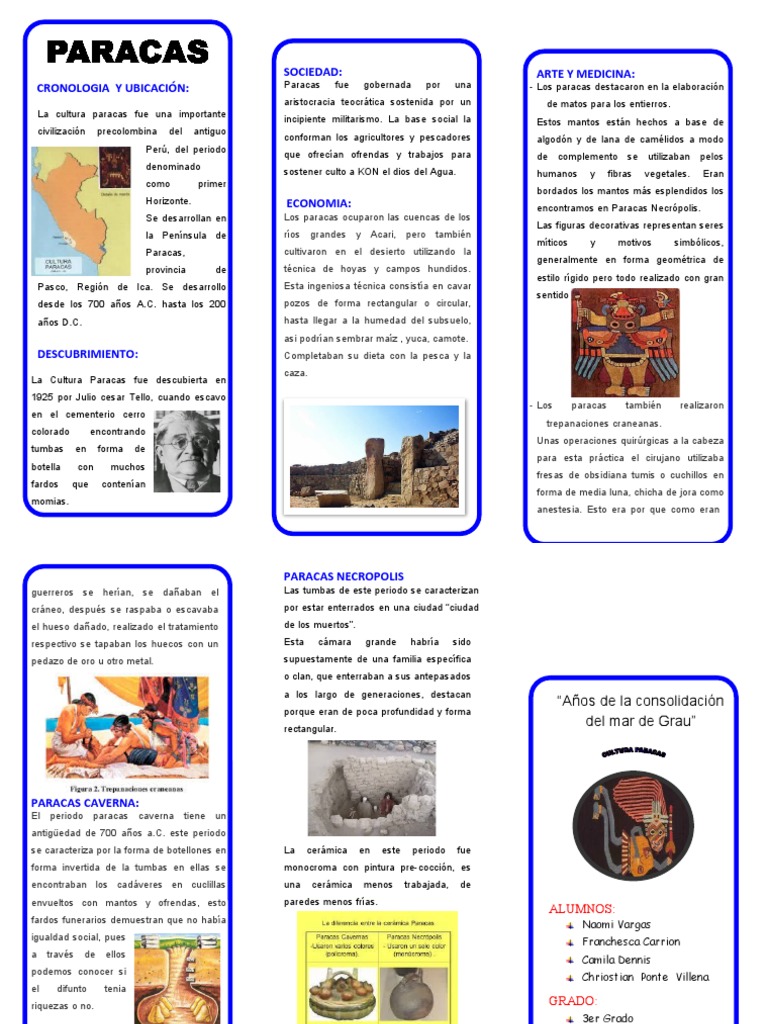 TRIPTICO Paracas | PDF