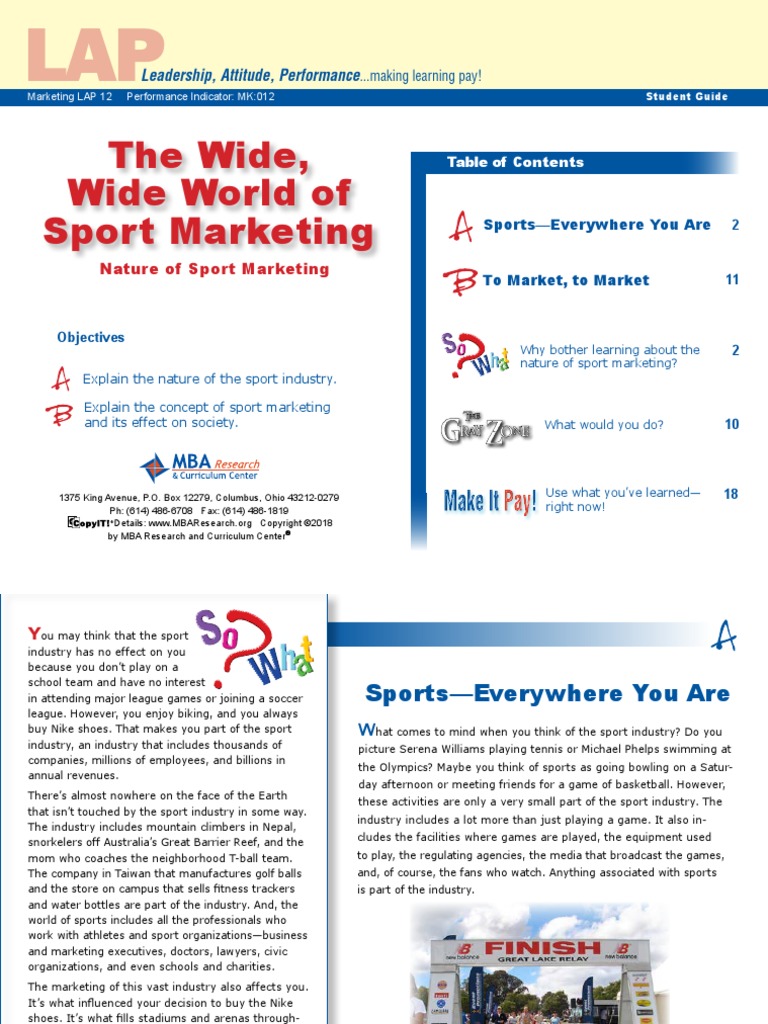 LAP MK 012 Scolor | PDF | Sports | Marketing