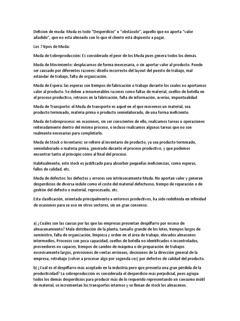 Tarea 1 Lean | PDF