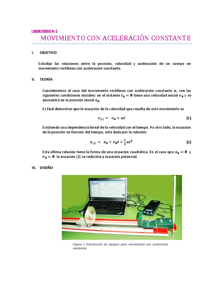 03 - Movimiento Con Aceleracion Constante - 2019 P 22-27 | PDF | Aceleración | Velocidad