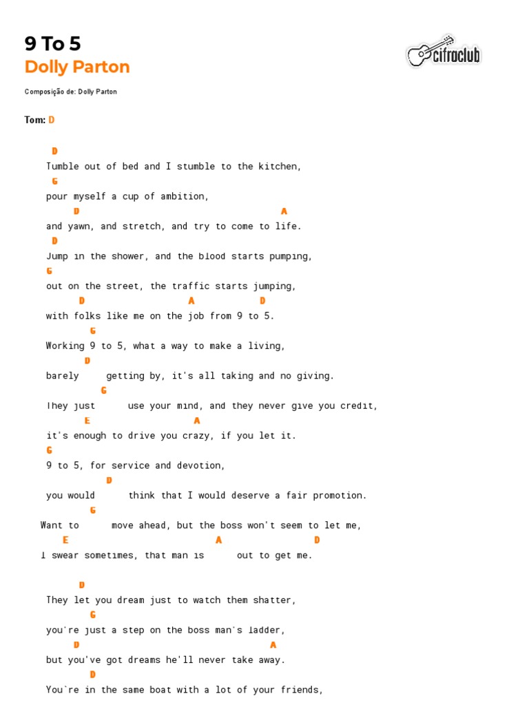 Dolly Parton - 9 To 5 | PDF