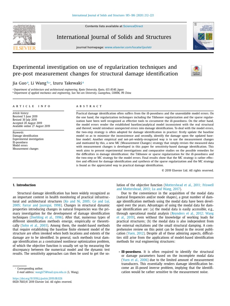 International Journal of Solids and Structures: Jia Guo, Li Wang, Izuru Takewaki | PDF ...