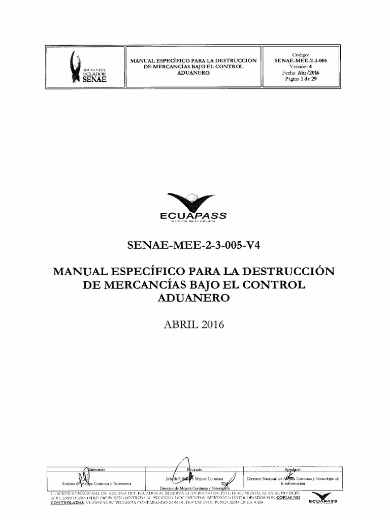 Senae-Mee-2-3-005-V4 DESTRUCCION | PDF