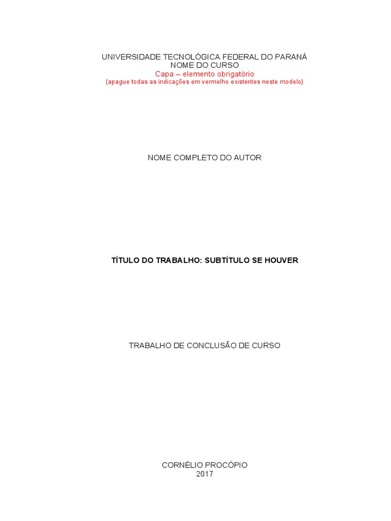 TCC Engenharia de Software UTFPR | PDF | Direitos Autorais | Abstract ...