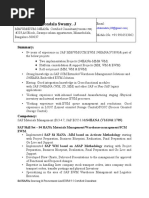 SAP EWM Consultant Profile and Resume | PDF | Warehouse | Sap Se