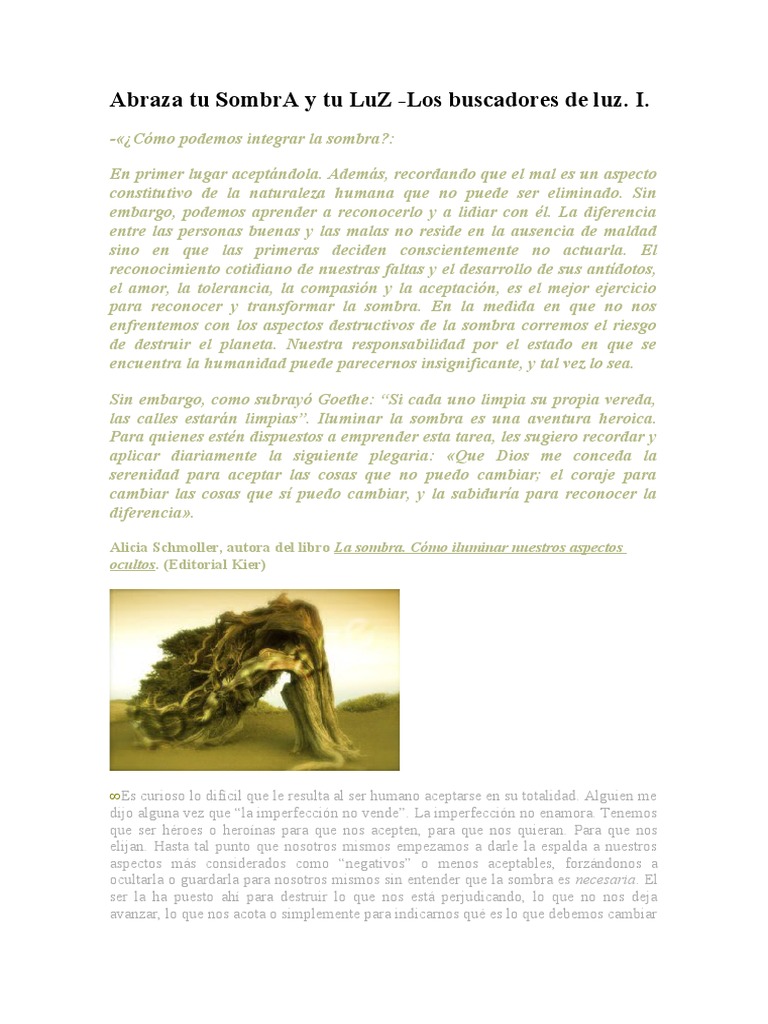 Abraza Tu Sombra y Tu Luz | PDF | Amor | Sicología