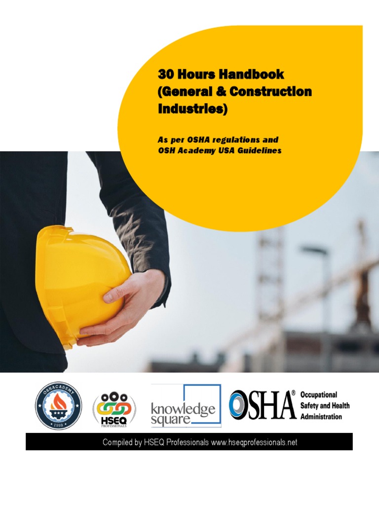 OSHA Book Updated Jan 2022 | PDF