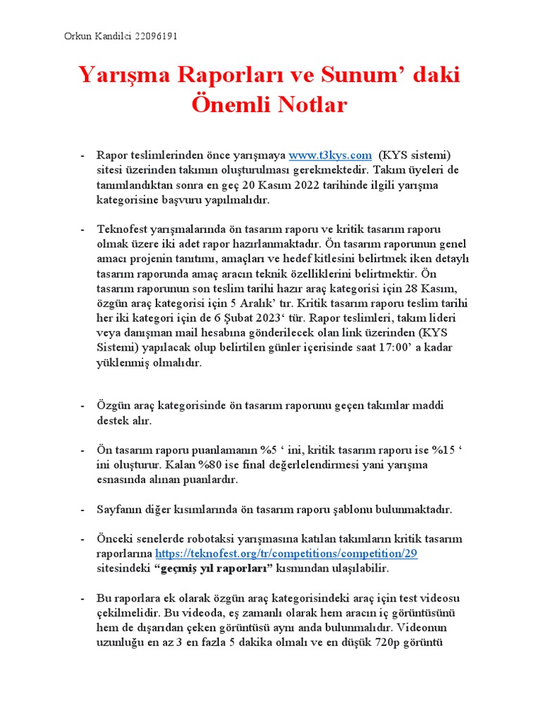 Rapor_ve_Sunum_Özet | PDF
