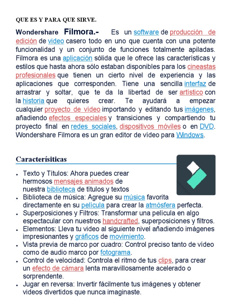 FILMORA | PDF | Software de la aplicacion | Vídeo
