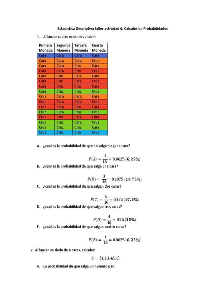 PROBABILIDADES | PDF | Probabilidad | Probabilidades y estadísticas