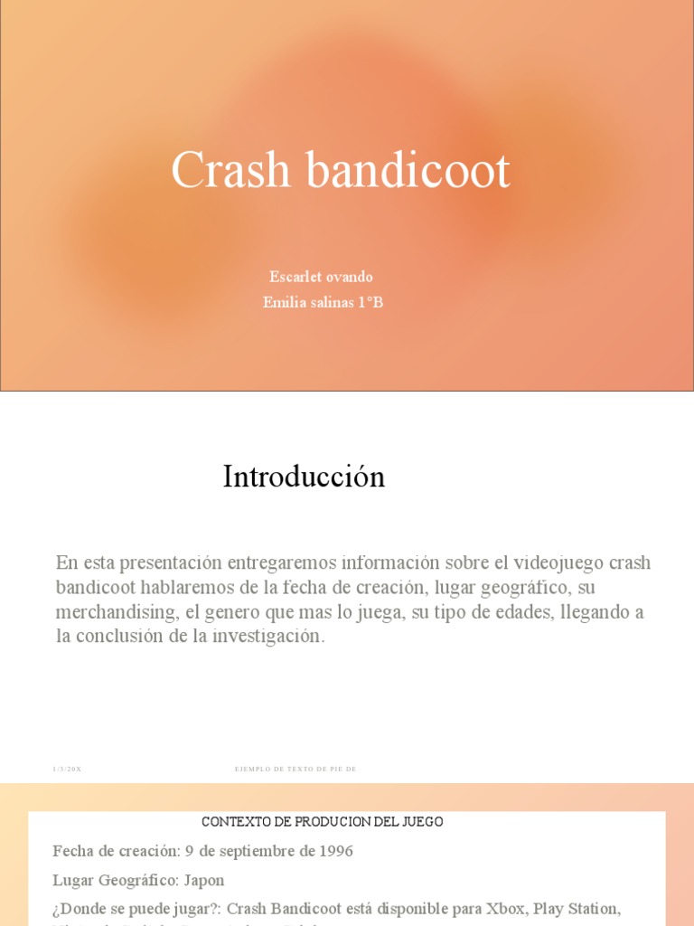 Crash Bandicoot | PDF
