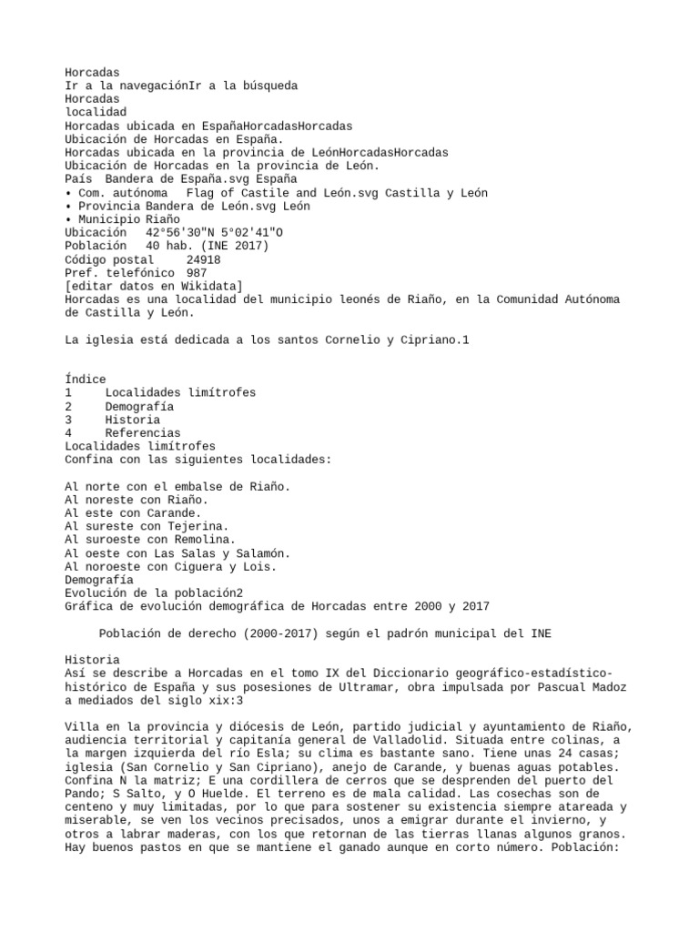 HORCADAS | PDF | Viajes y turismo