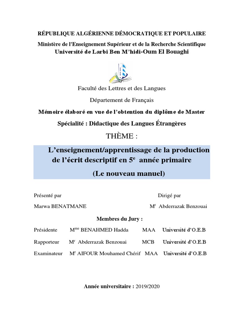 La Production Écrite | PDF