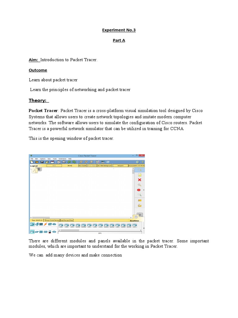 CN Lab - 3 Packet Tracer - B269 - Muskan Chopra | PDF