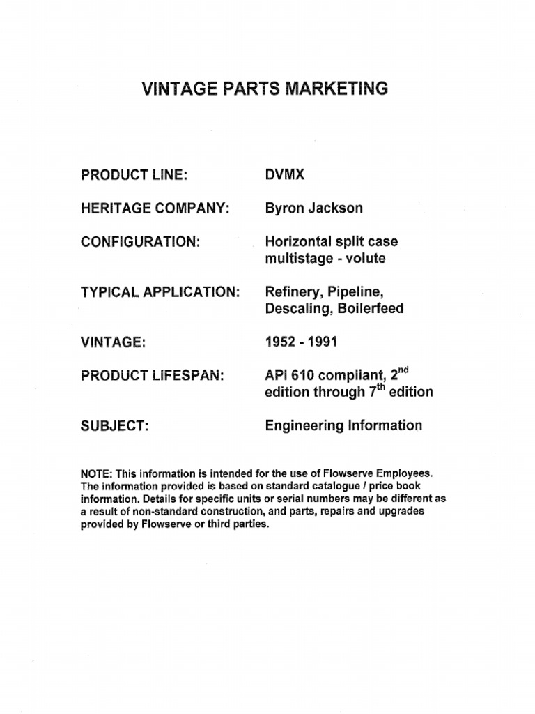 4x6x9D Byron Jackson Technical Information - 72 | PDF