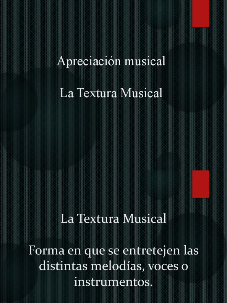 Textura Musical: Tipos y Ejemplos | PDF | Musicología | Las artes escénicas