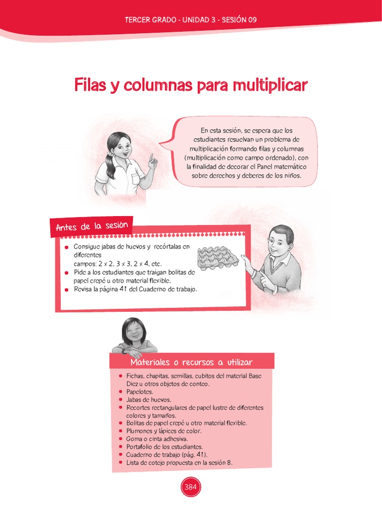 Multiplicación en Filas y Columnas | PDF | Métodos y materiales de ...