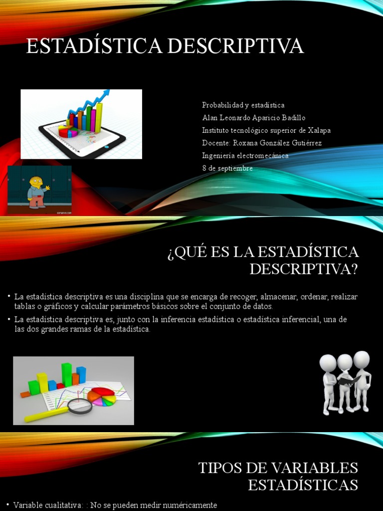 Estadística Descriptiva | PDF | Estadísticas | Estadísticas descriptivas