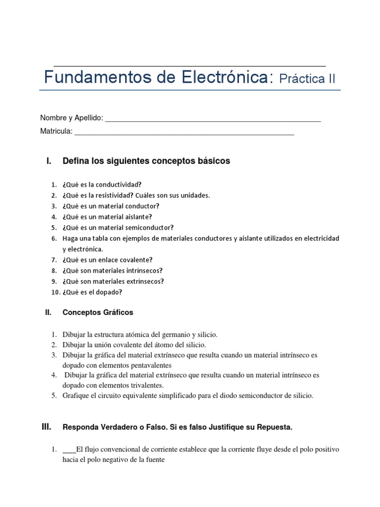 IEM205-Segunda Practica - Diodos | PDF | Semiconductores | Dopaje (semiconductor)